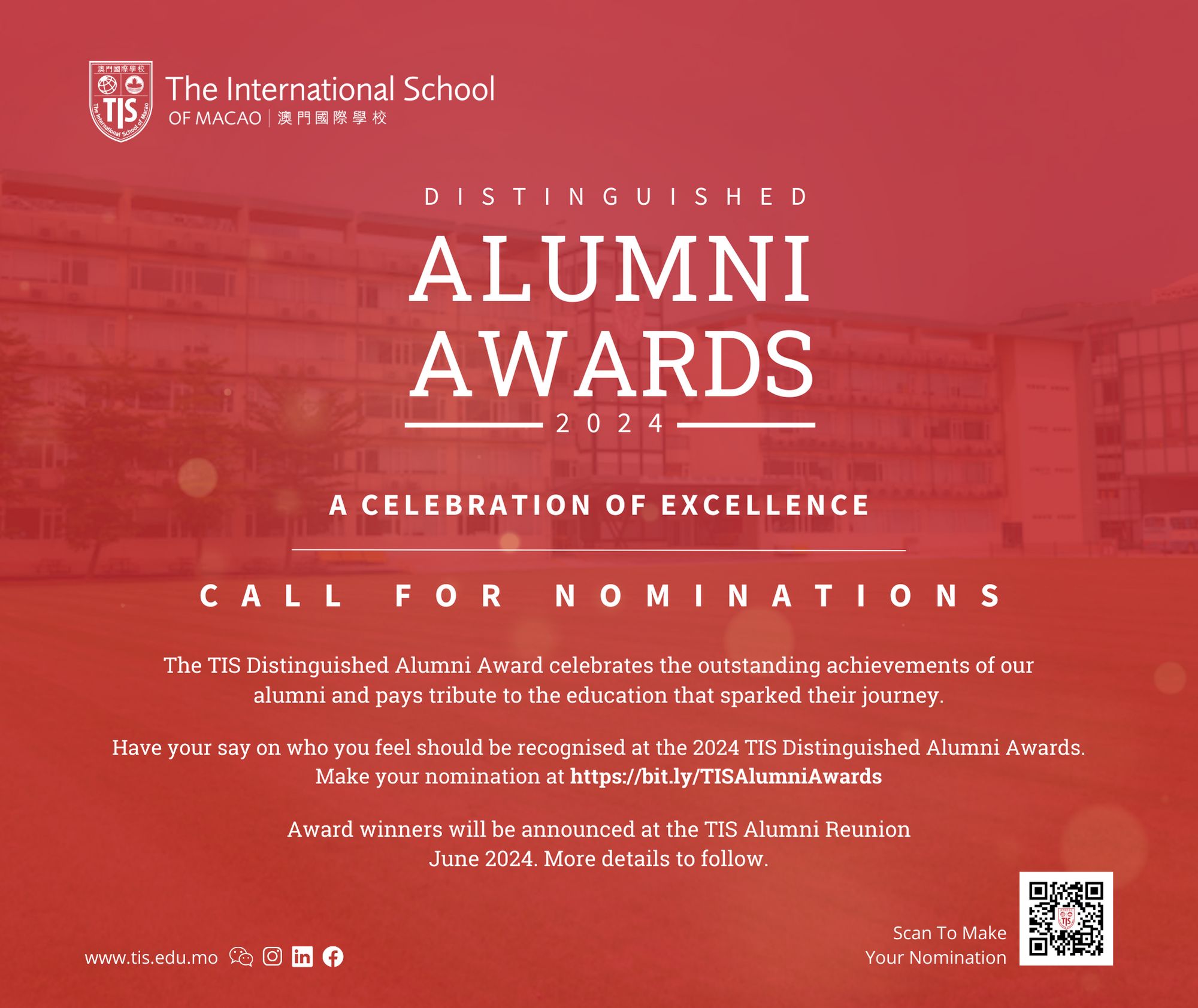 Nominate an Outstanding TIS Alum for the 2024 Distinguished Alumni Awards! — The International ...